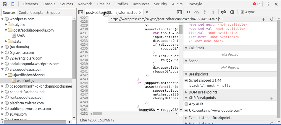 Chrome dev tools deep dive : Sources – CodeKraft